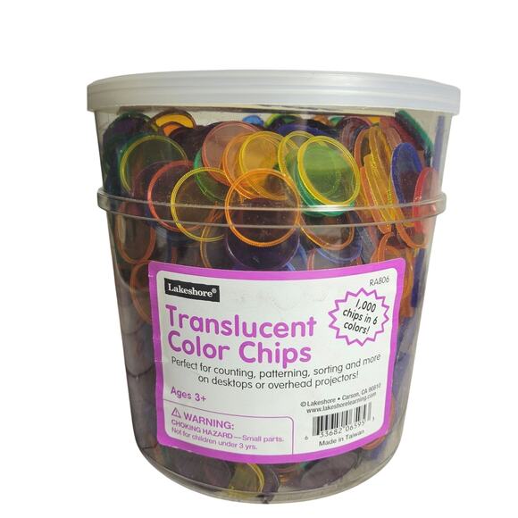 Lakeshore | Toys | Lakeshore Translucent Color Chips 00 Count Counting ...